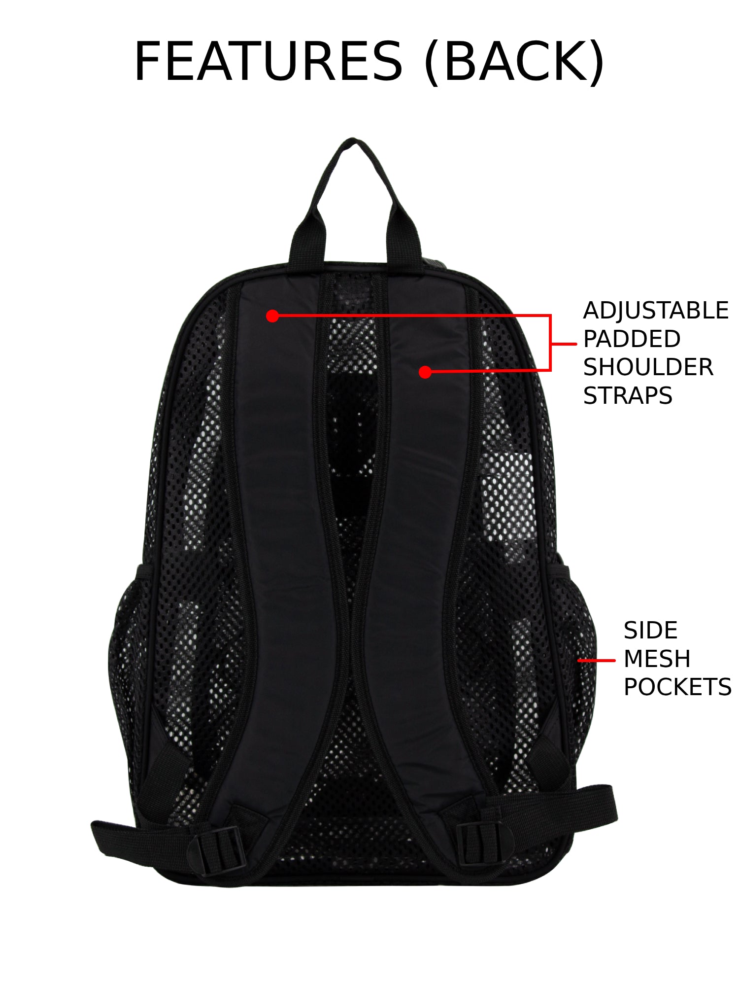 Pro Bungee Mesh Backpack – Eastsport