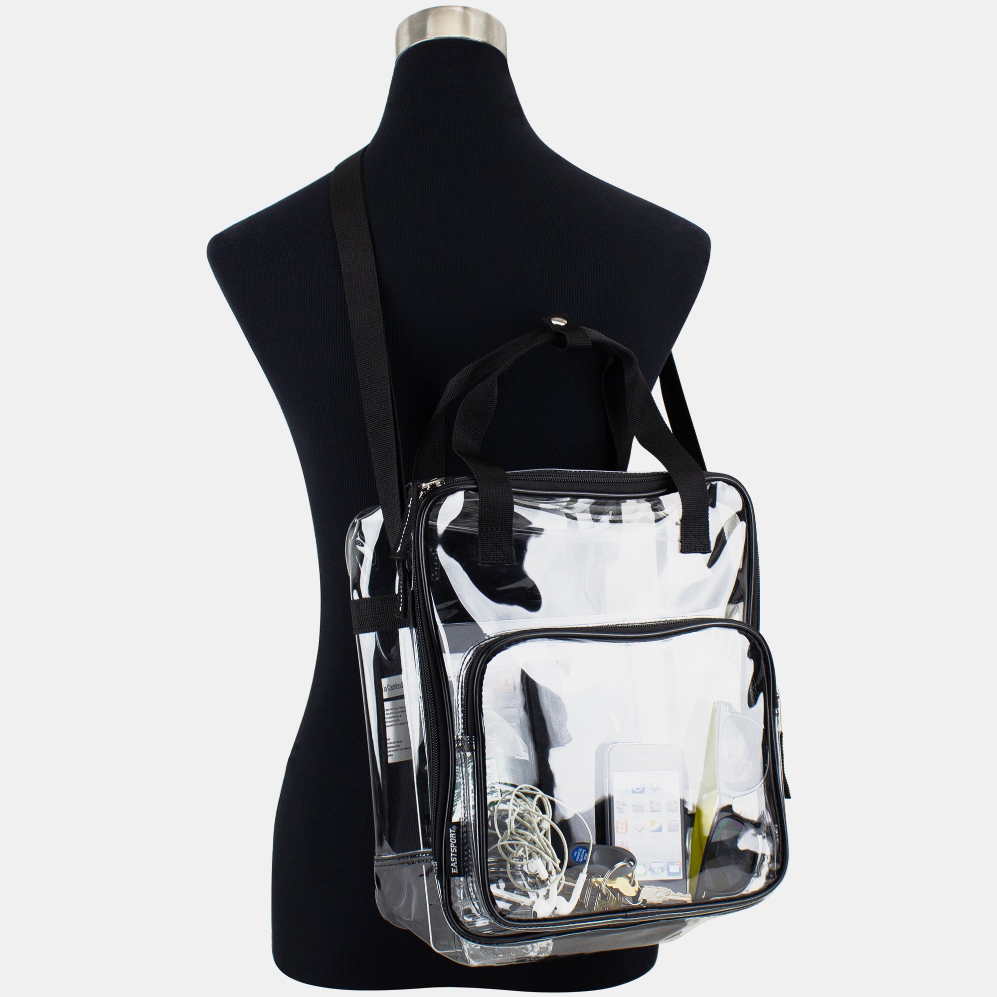 Clear Double Handle Stadium Approved Tote – Eastsport
