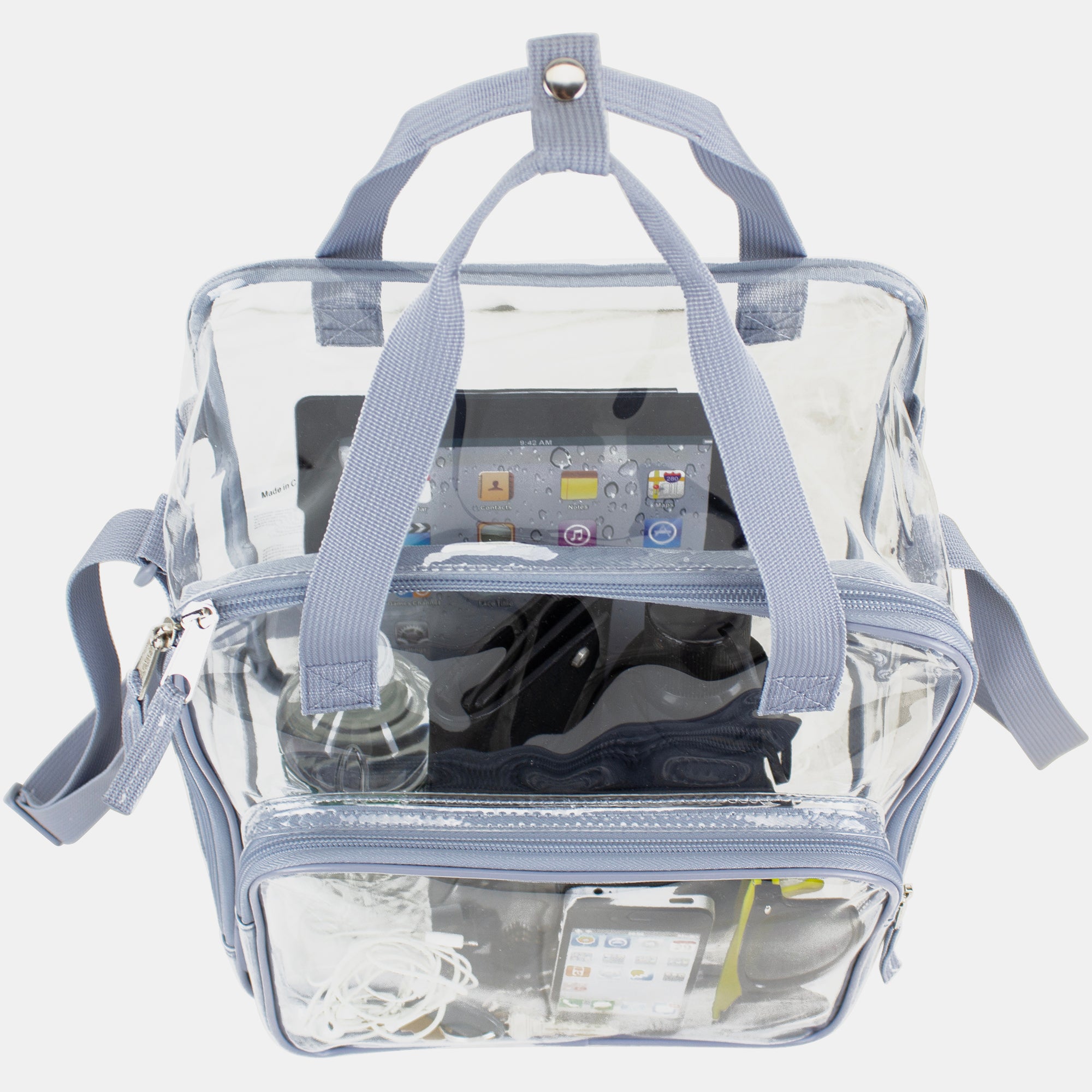Clear Double Handle Stadium Approved Tote – Eastsport