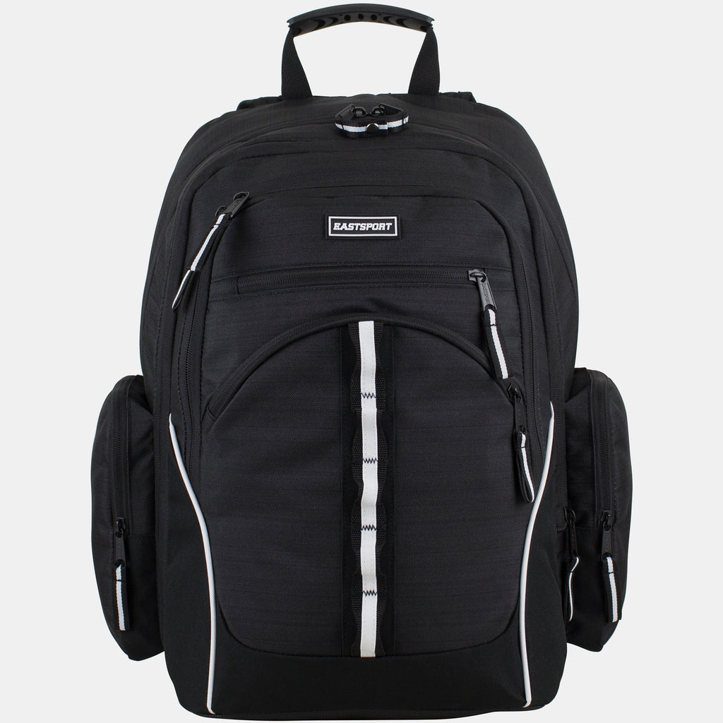 Unisex Expandable Velocity Backpack Black Stripe – Eastsport