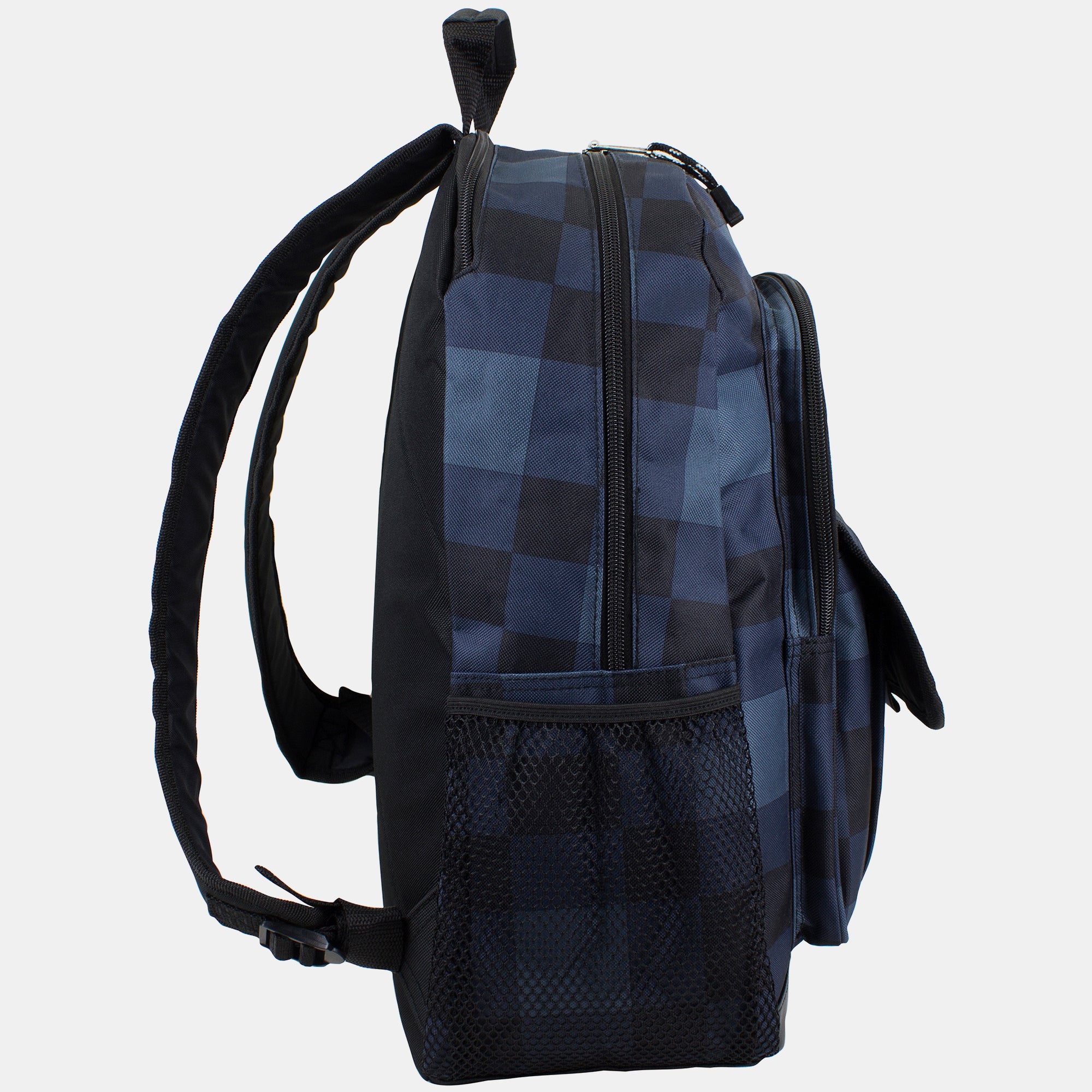 Tech Backpack with Messenger Gear Bag Combo Blue Plaid – Eastsport